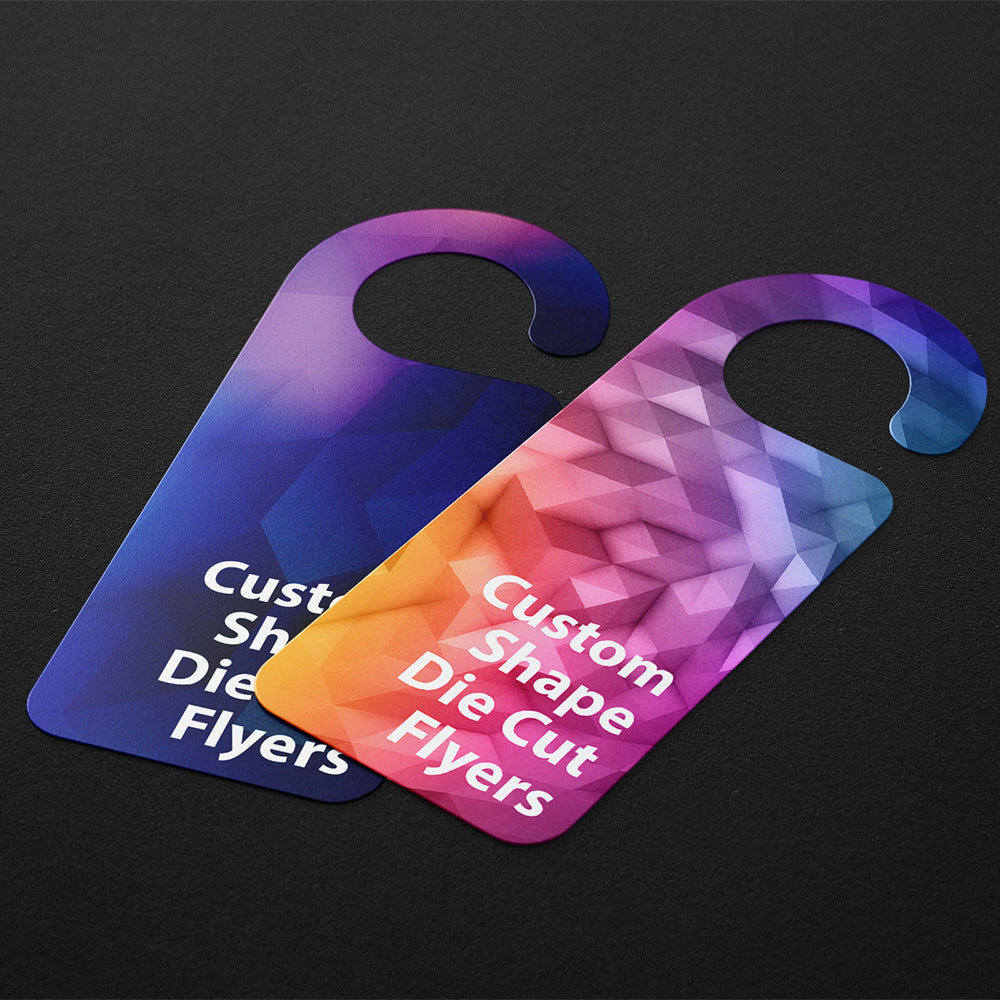 Custom Shape Die Cut Flyers on 280gsm