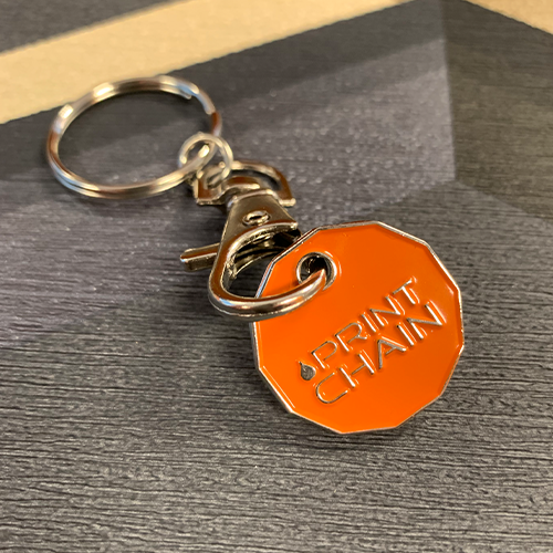 Metal & Enamel 12 Sided Trolley Tokens